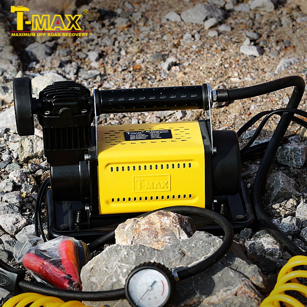 T-Max Compressor 160 incl. tas, bandenspanningsmeter, luchtslang ...